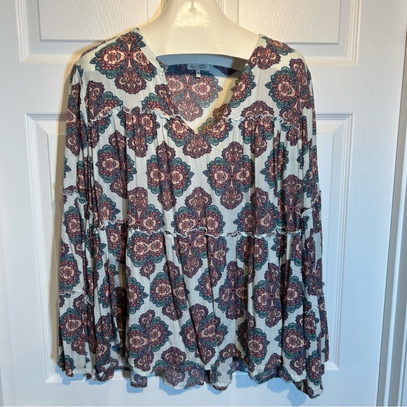 Red Camel | Tops | Red Camel Boho Tiered Top | Poshmark